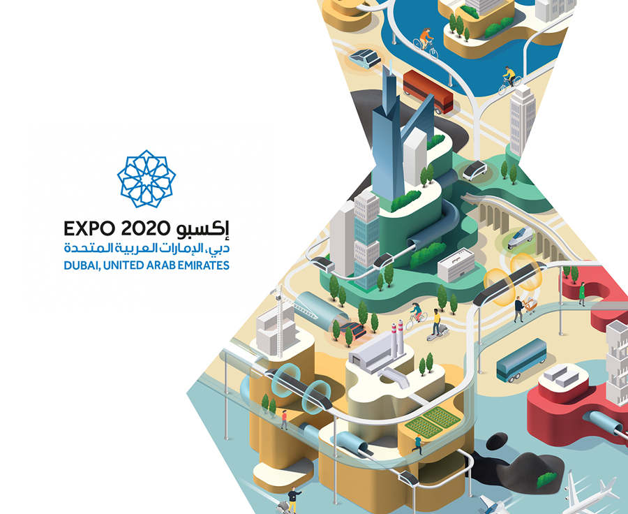 Dubai Expo 2020 - Jing Zhang illustration